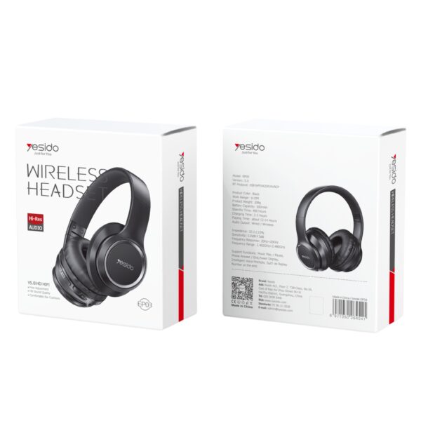 Yesido EP03 Bluetooth Wireless Foldable Headphone – TECH SOURCE (PVT) LTD