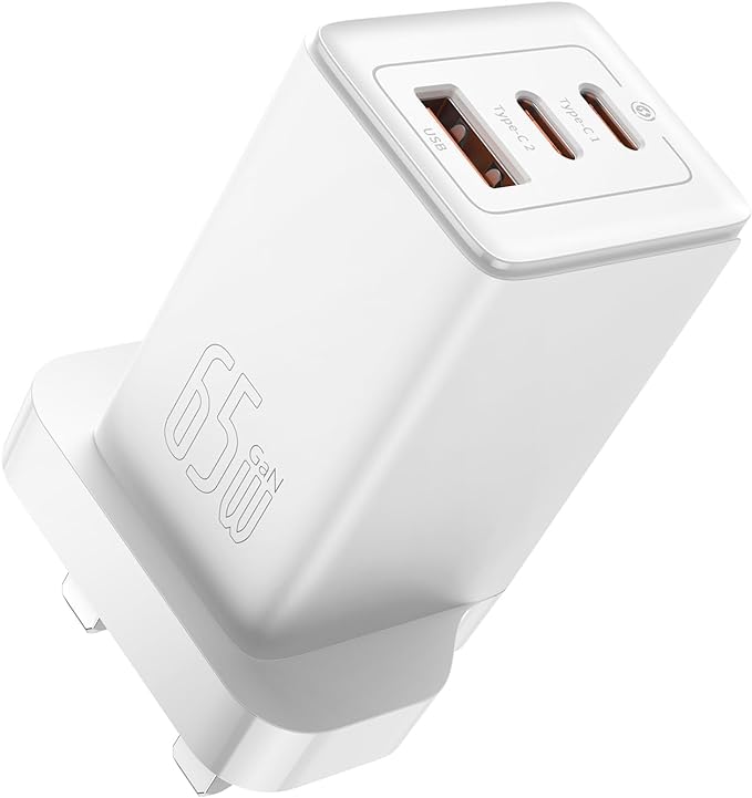 Baseus GaN5 Pro 65W 2C+U 3-in-1 UK 3 Pin Fast Charger – TECH SOURCE ...